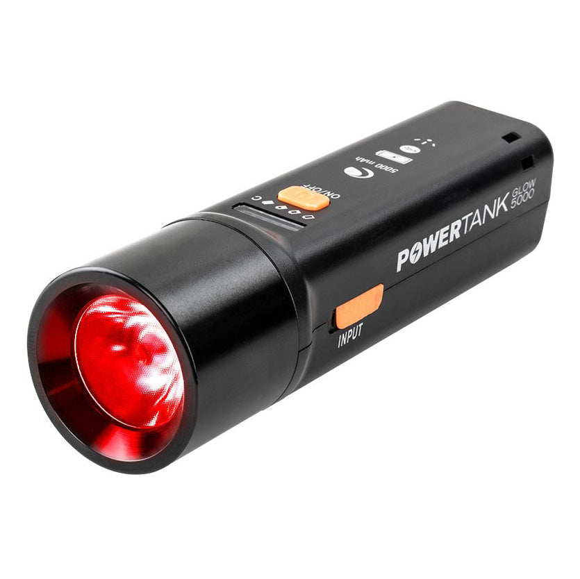 Celestron PowerTank Glow 5000 Red Flashlight/Charger | OPT Telescopes