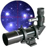 Antares 7x50 Right Angle Finderscope - Black w/Illuminated Red Dot ...